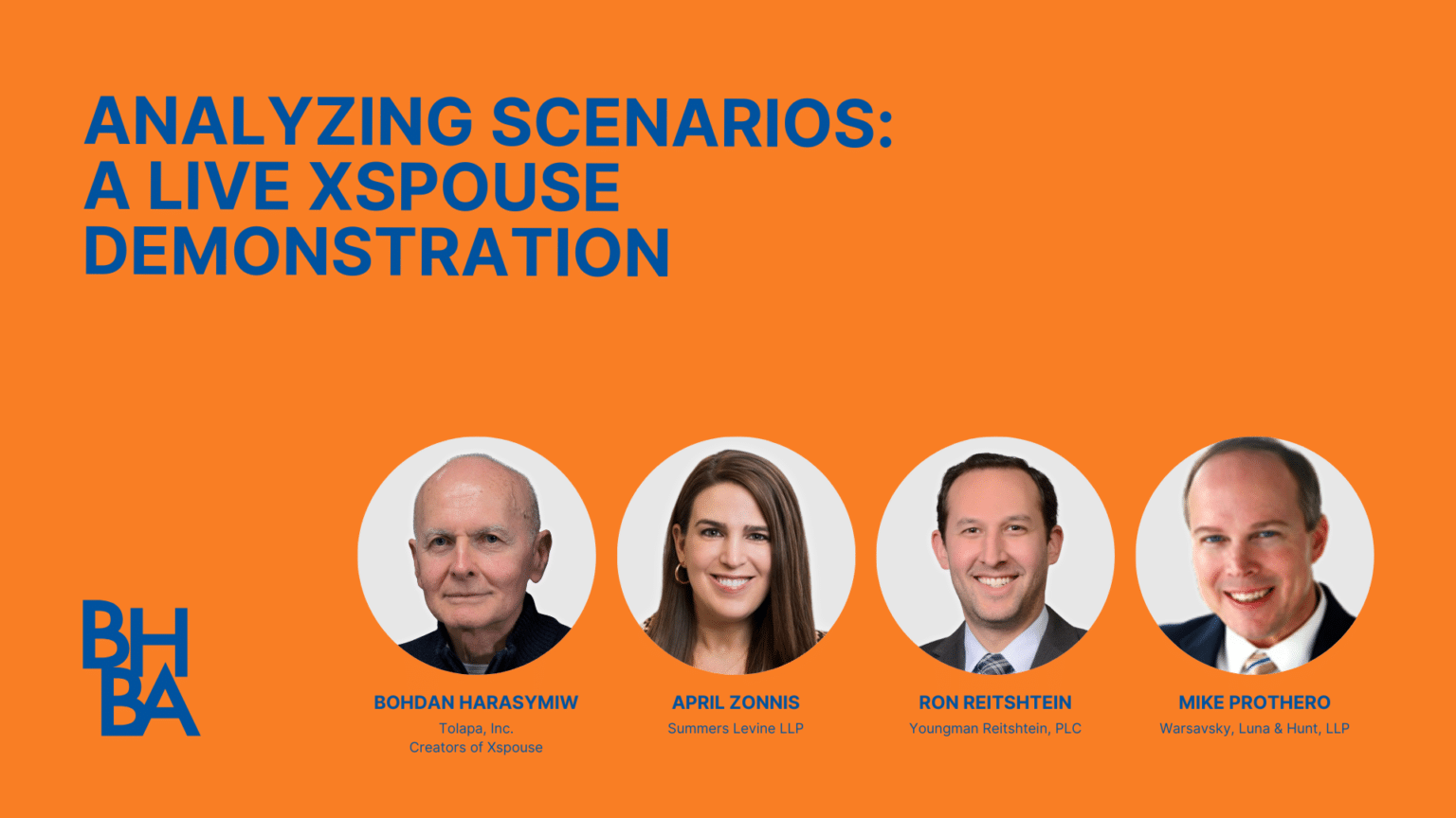 Analyzing Scenarios: A Live Xspouse Demonstration - Beverly Hills Bar ...